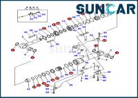 China Boom Repair Seal Kit Hydraulic Cylinder 707-99-72270 7079972270 Komatsu PC400-7 PC400LC-7 For Loader for sale