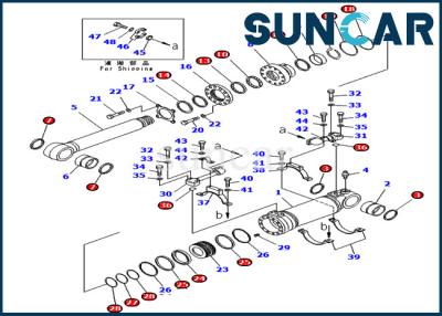 China 707-99-47821 7079947821 Bottom Dump Cylinder Seal Kit Wear Resistance PC400-7 PC400LC-7 Komatsu Repair Kits for sale
