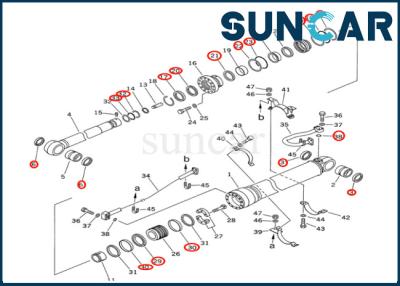 China Komatsu Arm Cylinder Seal Kit Bucket Cylinder Seal Kit 7079968510 707-99-68510 Komatsu For PC400 PC400-6Z for sale