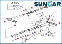 China Seal Kit 707-99-67871 7079967871 Boom Hydraulic Cylinder Repair Kits For PC450-8R PC400LC-8 Komatsu for sale