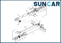 China Komatsu Arm Cylinder Seal Kit 208-63-65500 2086365500 Arm Cylinder Sealing Kit For PC400-1 PC400LC-1 for sale