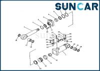 China Komatsu Bottom Dump Cylinder Seal Kit 2086395300 208-63-95300 For PC400-1 PC400LC-1 Bottom Dump Cylinder Repair Kit for sale