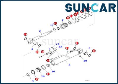 China High-quality Boom Cylinder Seal Kit 7219801280 721-98-01280 Fits PC55MR-5 PC45MR-5 Komatsu for sale