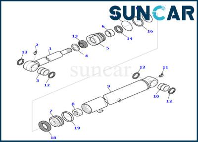 China High-quality 878000660 Bucket Cylinder Seal Kit Fits PC45R-8 Bucket Cylinder Repair Seal Kit for sale