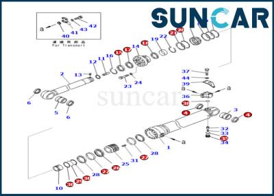 China 707-99-69590 7079969590 Arm Cylinder Seal Kit For PC490LC-10 PC490-10 Komatsu Arm Cylinder Repair Kit for sale