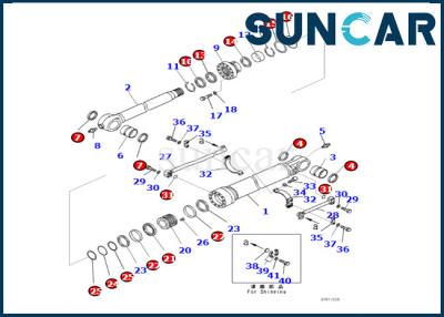 China Bucket Cylinder Repair Kit 707-99-72070 7079972070 Komatsu Bucket Cylinder Seal Kit For PC490LC-10 PC490-10 for sale
