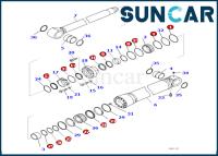 China Boom Cylinder Seal Kit 7219801720 721-98-01720 Fits PC490LCI-11 Boom Cylinder Repair Kit Komatsu for sale