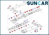 China Komatsu Arm Cylinder Seal Kit  Arm Cylinder Seal Repair Kit 721-98-01750 7219801750 PC490LCI-11 for sale