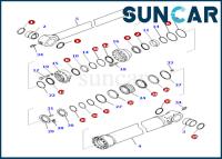 China Bucket Cylinder Seal Kit Komatsu 721-98-01740 721-98-01740 For PC490LCI-11 Bucket Cylinder Repair Kit for sale