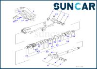 China Boom Cylinder Repair Kit Boom Cylinder Seal Kit YM172165-72640 YM17216572640 Komatsu For PC50FR-1 PC50FR-2 for sale
