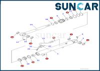 China Bucket Cylinder Seal Kit 707-98-25980 7079825980 For PC50MR-2 Komatsu Bucket Cylinder Service Kit for sale