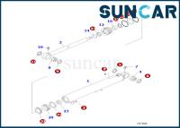 China Boom Swing Cylinder Komatsu Service Kit 707-98-29680 7079829680 Boom Swing Cylinder Seal Kit For PC55MR-3 PC55MR-5 for sale