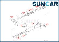 China Boom Cylinder Seal Kit Komatsu 707-99-26570 7079926570 Fits PC57-7 Boom Cylinder Sealing Kit for sale