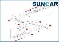 China Komatsu 707-98-26820 7079826820 Arm Cylinder Seal Kit For PC55MR-3 PC55MR-5 PC55MR-5M0 for sale