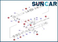 China Arm Cylinder Seal Kit 7079826710 707-98-26710 Komatsu For PC58UU-3 Arm Cylinder Seal Repair Kit for sale