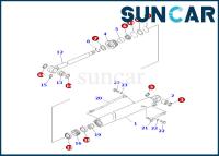 China 707-98-26580 7079826580 For PC60-7 PC60-7S Komatsu Arm Cylinder Seal Kit Bucket Cylinder Seal Kit for sale