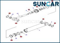 China Pipe Looper Repair Seal Kits 707-99-43410 Models PC400LC-6Z Komatsu Hydraulic Cylinder Kits for sale