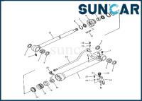 China Bucket Cylinder Repair Kit 201-63-02030 2016302030 Bucket Cylinder Sealing Kit Komatsu For PC60-5 PC50UU-1 for sale