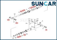 China Boom Cylinder Repair Kit 7079936630 707-99-36630 Komatsu PC60-7 PC60-7S Boom Cylinder Sealing Kit for sale