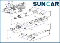 China Blade Cylinder Repair Seal Kit YM172151-72940 Komatsu Service Kits For PC40FR-1 PC50FR-1 Models Excavator for sale