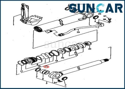 China YM172164-72360 YM17216472360 Bucket Cylinder Seal Kit Fits For Komatsu PC40FR-1 Model Sealing Kit for sale