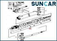 China PC40FR-1 PC50FR-1 Models Komatsu YM172151-72080  Replacement Swing Cylinder Service Kits for sale