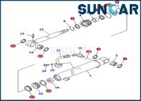 China 707-98-25250 Arm Service Kit Hydraulic Cylinder For PC40MR-1 PC40MRX-1 PC40R-8 Komatsu Models for sale