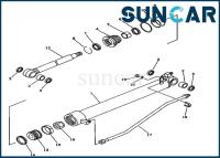 China Arm Cylinder Seal Kit 20T-63-02021 20T-63-02021 Fits For PC40-5 Model Komatsu Service Kit for sale