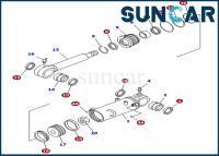 China Blade Cylinder Seal Kit 707-98-32900 7079832900 Komatsu Inner Parts For EU Excavator PC40MRX-1 PC45MRX-1 for sale