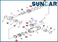 China 707-98-32550 7079832550 Blade Cylinder Repair Seal Kit For Komatsu PC40MR-2 PC50MR-2 Heavy Equipment for sale