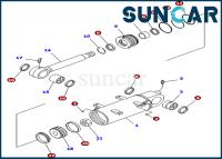 China PC40MR-2 PC50MR-2 Seal Kit For Komatsu 707-98-34670 7079834670 Blade Hydraulic Cylinder Service Kit for sale
