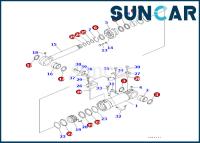 China Komatsu Bottom Dump Cylinder Seal Kit 707-99-56220 7079956220 Fits PC600LC-6A PC600-8 for sale