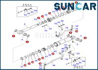 China 707-99-68480 7079968480 Boom Cylinder Seal Kit Komatsu Fits PC700LC-8E0 PC650LC-8E0 for sale