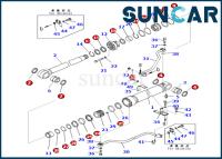China Boom Cylinder Seal Kit 7079968481 707-99-68481 For PC700LC-8E0 PC650LC-8E0 Komatsu Boom Cylinder Repair Kit for sale