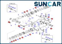 China Bucket Cylinder Repair Kit 707-99-69550 7079969550 Komatsu Bucket Cylinder Seal Kit Fits PC700LC-8E0 PC800-8E0 for sale