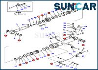 China 7079969460 Excavator Parts PC450-8 PC430-8 Komatsu 707-99-69460 Arm Cylinder Seal Kit Service Kits for sale