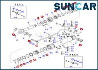 China High-quality Bucket Cylinder Seal Kit 707-99-69560 7079969560 For PC700LC-8E0 PC650LC-8E0 Komatsu for sale