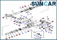 China 707-99-67470 7079967470 Arm Cylinder Repair Seal Kit For KOMATSU PC450-8 PC460LC-8 PC430-8 for sale