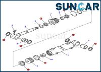 China Boom Swing Seal Kit 878000417 Cylinder Service Kits Fits Komatsu PC45R-8 PC45-1 Models Heavy Equipment for sale