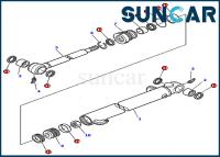China 878000017 Bucket Cylinder Repair Seal Kit For Excavator 245 PC45-1 Komatsu Construction Machinery for sale