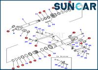 China 707-99-59760 7079959760 Bucket Cylinder Seal Kit For Inner Parts Komatsu PC450-8 PC450LC-8 PC490LC-10 for sale