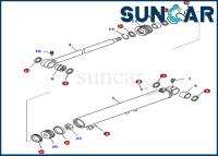 China Boom Swing Cylinder Service Kit 707-98-25780 7079825780 Komatsu PC45MR-3 Excavator Seal Kits for sale