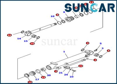 China 707-98-14770 7079814770 Angle Cylinder Seal Kit For Komatsu PC45MR-3 PC50MR-2 PC55MR-3 Service Kits for sale
