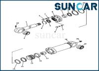 China Service Kits 209-63-86301 2096386301 Repair Seal Kit Fits For Machine PC650-1 Komatsu Compensate Cylinder for sale
