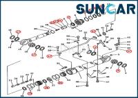 China 707-99-78640 7079978640 Repair Seal Kit Hydraulic Cylinder Fits Equipment PC650-3 PC650-5 Komatsu for sale