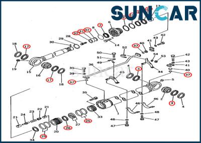 China 707-99-78640 7079978640 Repair Seal Kit Hydraulic Cylinder Fits Equipment PC650-3 PC650-5 Komatsu for sale