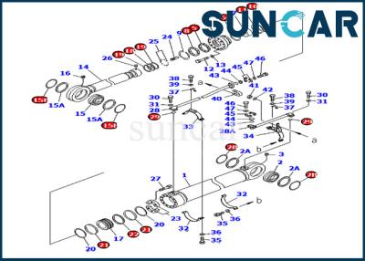 China Arm Cylinder Seal Kit 707-99-78690 7079978690 For Komatsu Excavator PC750-6 Heavy Equipment for sale