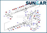 China 707-99-68550 7079968550 Bucket Cylinder Seal Repair Kit For Komatsu Machinery Model PC750-6 PC750LC-6 for sale