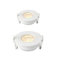 China Cutout 83mm Dimmable Tiltable LED Downlights IP54 Anti Glare for sale