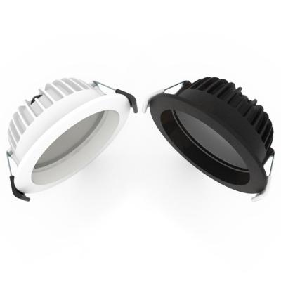 China SMD Antiglare CCT Led Downlights IP54 10W Surface Mounted Black And White for sale